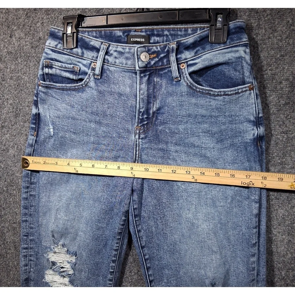 Express | Jeans | Express Boyfriend Mid Rise Distressed Ripped Jeans ...